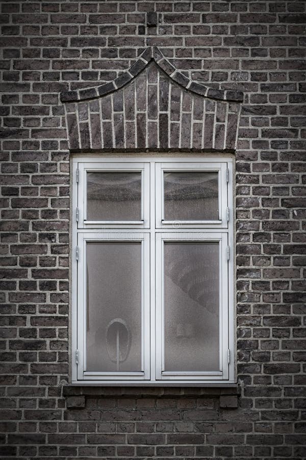 Single window on red roof stock photo. Image of empty - 61352362