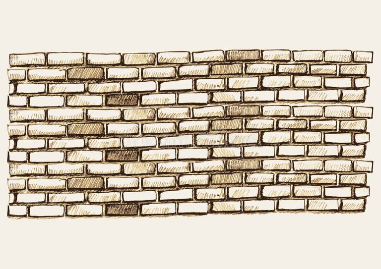 Brick Wall Line Drawing Stock Illustrations – 6,053 Brick Wall Line ...