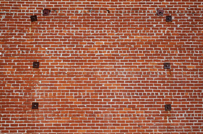 Brick wall steel support stock photo. Image of bricks - 18091342
