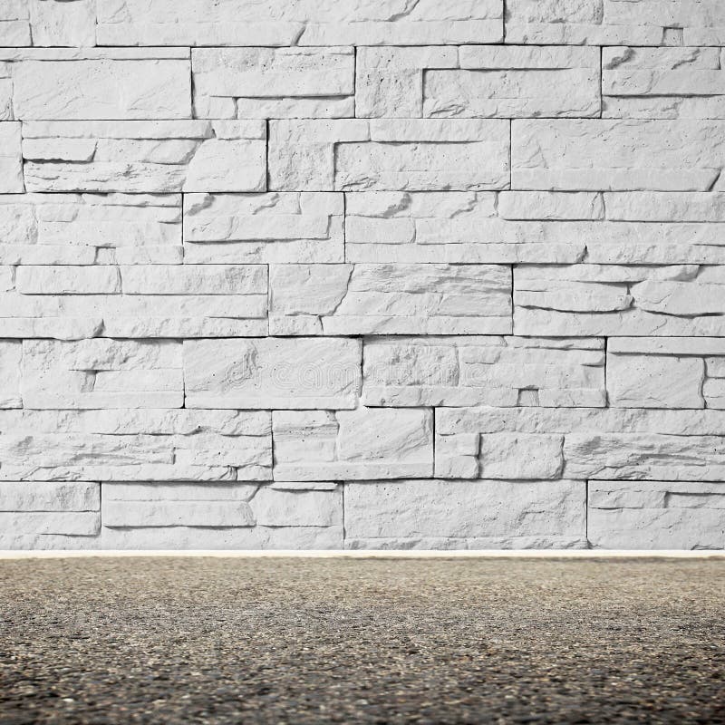 Brick wall on street stock image. Image of concrete, architecture ...