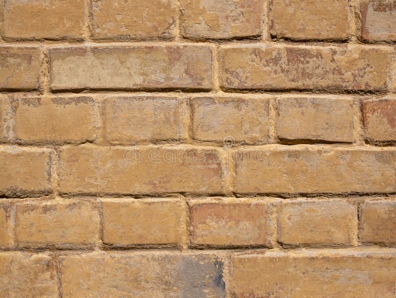 Brick Texture for the Background. Ruins of a Brick Wall. Stock Image ...