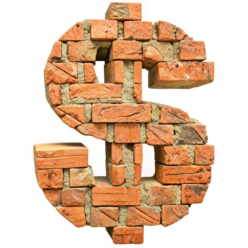 Brick Wall Symbol $. Brick Wall Sign $ Isolated Stock Illustration ...