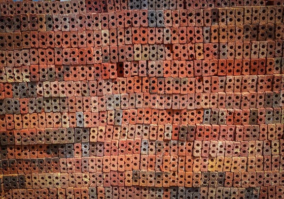 Brick Wall Texture,an Assortment of Old Bricks in Construction ...