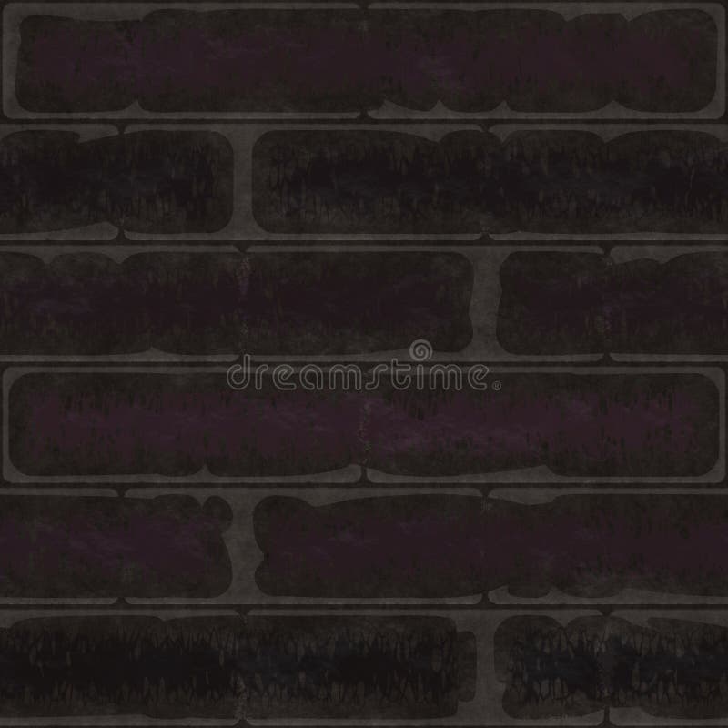 Brick Wall Texture Background Seamless Cgi Dark Stock Illustration ...