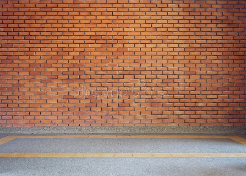 Brick Wall Texture Background And Small Gravel Stone Stock Photo ...