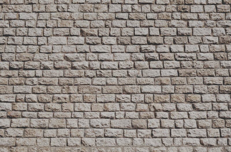 Brick Wall Texture with Bright White Stones Stock Image - Image of ...