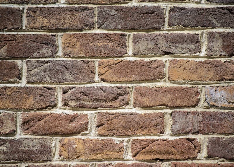 Brown Cinder Block Wall, Texture and Background Stock Photo - Image of ...