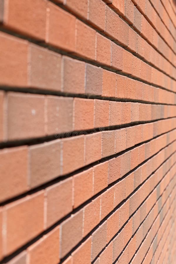 Brick Wall Texture Close-up Background. Selective Focus. Stock Image ...