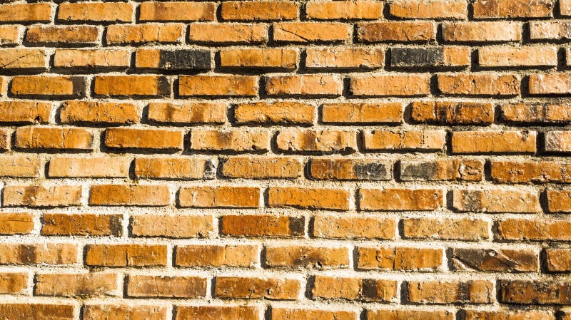 Brick Wall Texture Exposed by Sunlight Stock Image - Image of rough ...