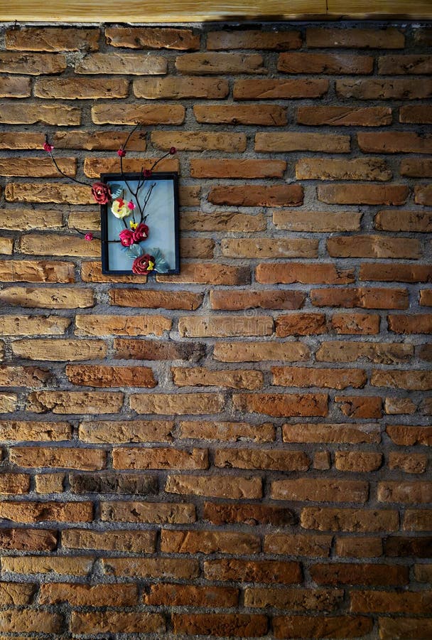 Brick Wall Texture with Painting Stock Image - Image of texture, brick ...
