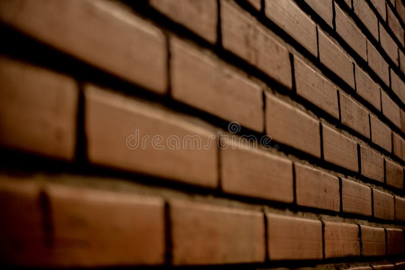 Brick Wall Texture with Perspective Stock Photo - Image of light, line ...