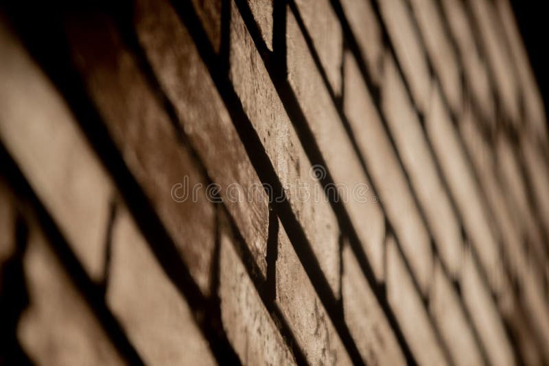 Brick Wall Texture with Perspective Stock Image - Image of line ...