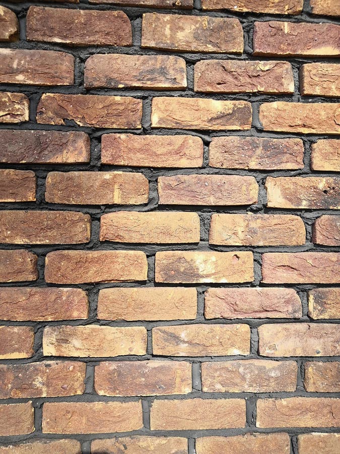 Brick Wall Under Sunlight. Texture Stock Image - Image of design, block ...