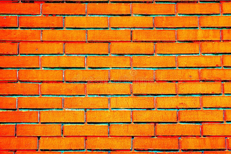 Brick Wall, Uneven, Broken and Black Burnt Brick, Bright Brick ...