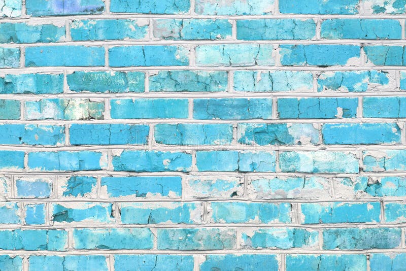 Brick Wall with Unusual Blue Bricks Made of Whole Blue Bricks and ...