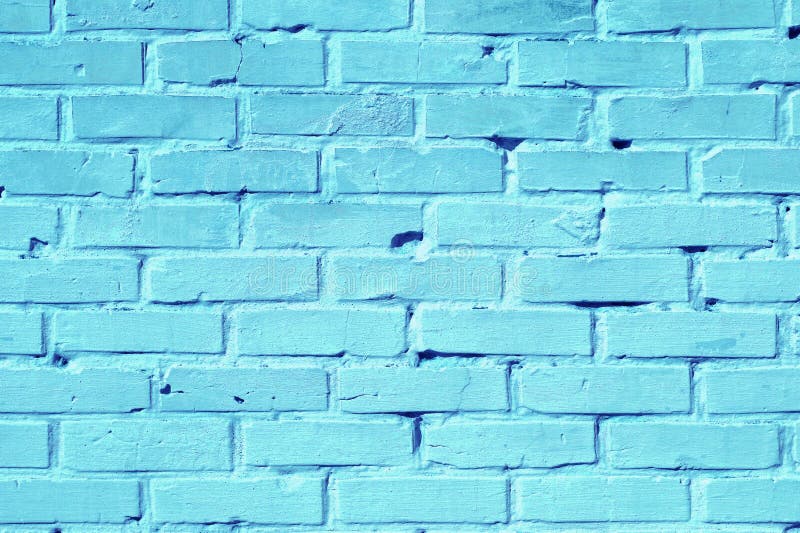 Brick Wall with Unusual Blue Bricks Stock Image - Image of number ...