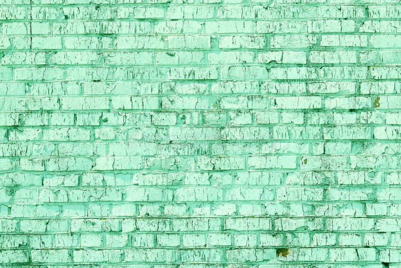 Brick Wall with Unusual Green Bricks Stock Image - Image of ...