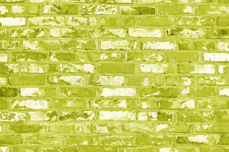 Brick Wall with Unusual Yellow Bricks Stock Photo - Image of masonry ...