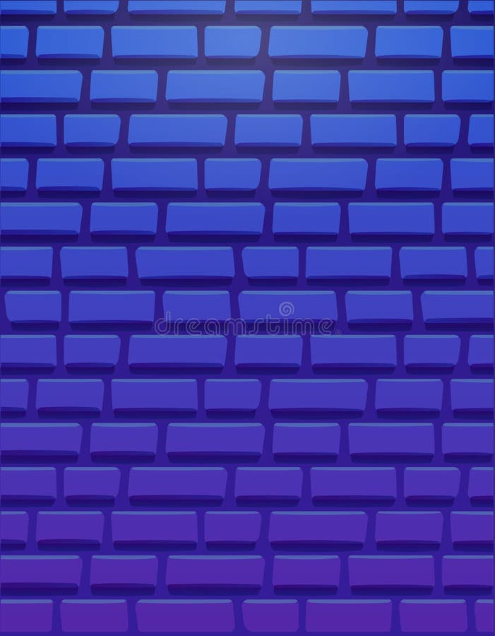 Brick Wall. Vector Background. Dark Blue Stock Vector - Illustration of ...