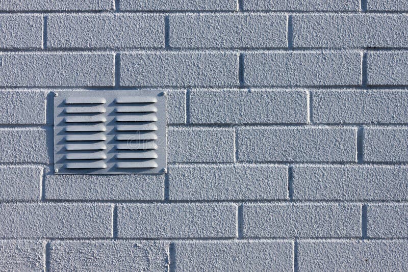 Brick Wall with Ventilation Stock Photo - Image of clay, architecture ...