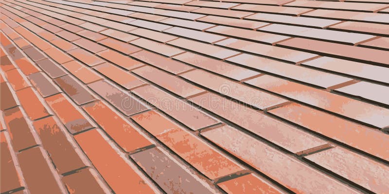 Brick Wall. Vintage Brick Background Stock Illustration - Illustration ...