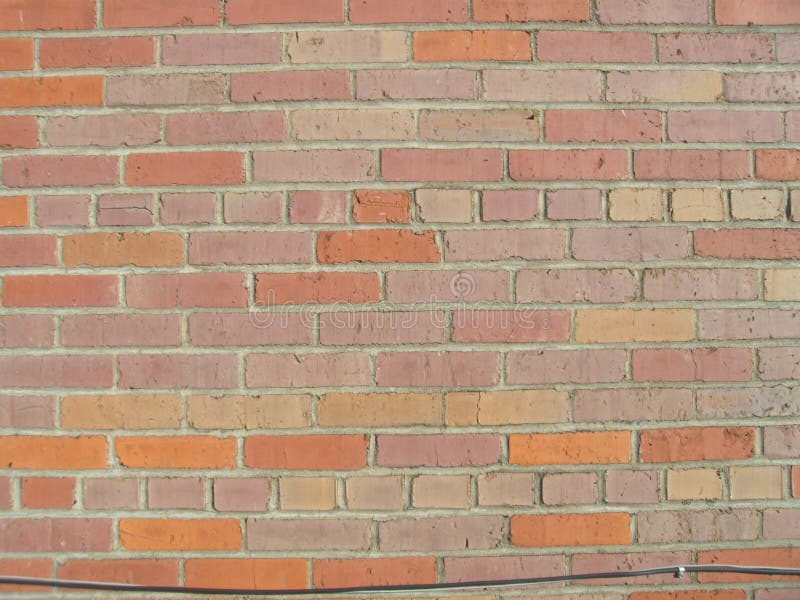Brick wall with wires 3 stock photo. Image of brick - 144713810