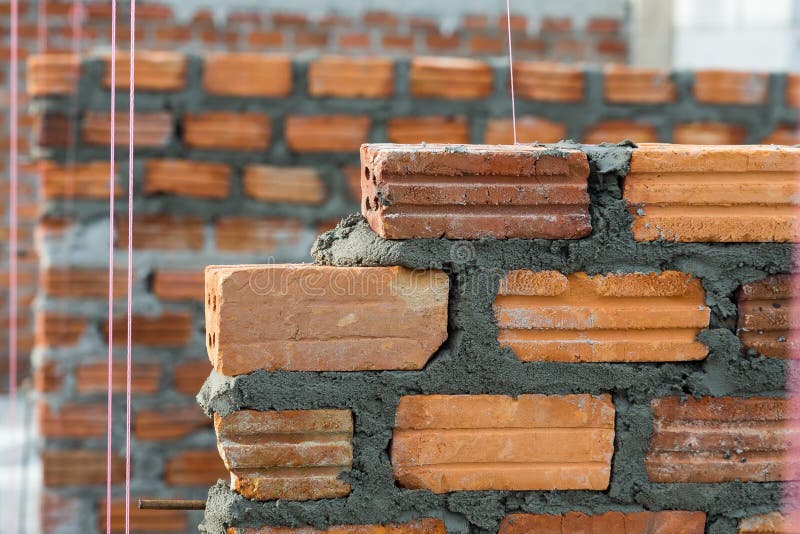 Brick wall work stock photo. Image of work, industry - 98922638