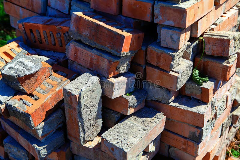 Brick waste stock photo. Image of backdrop, cubes, dirty - 183947012