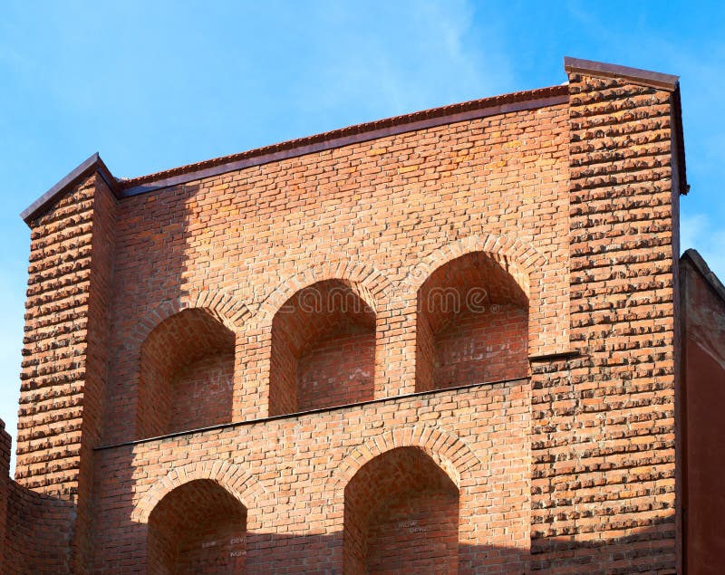 Brick watchtower stock image. Image of blue, watchtower - 6939637
