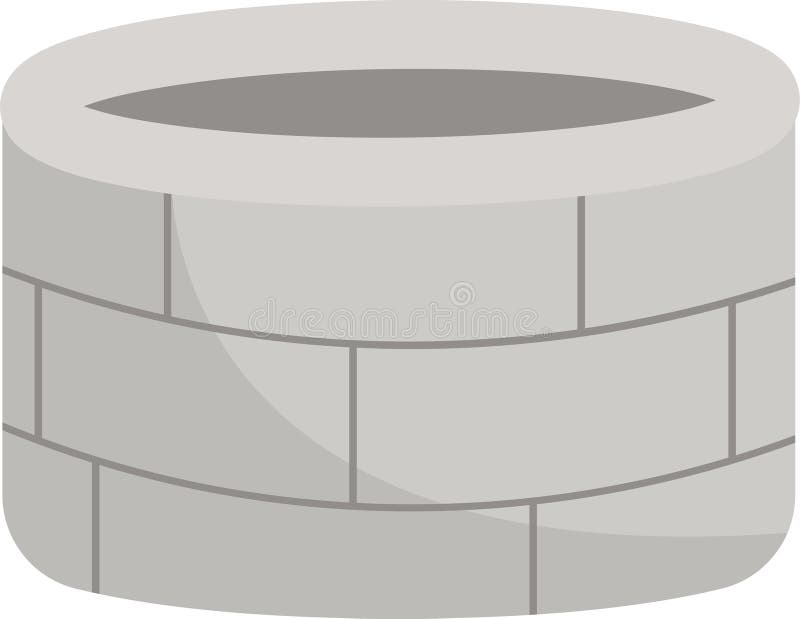 Brick Water Well stock vector. Illustration of farm - 289324598