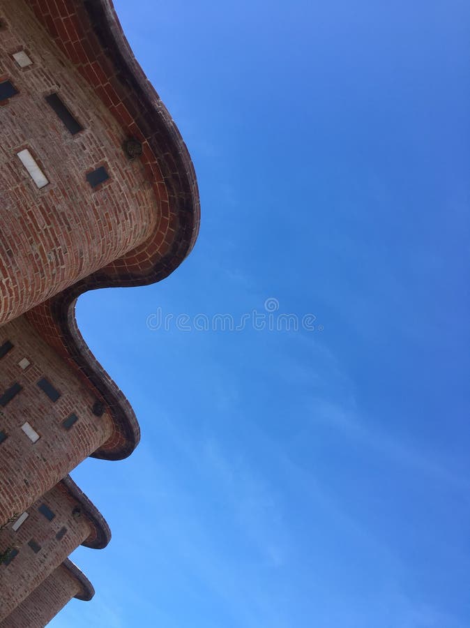 Brick wave stock image. Image of side, eladio, church - 119746371