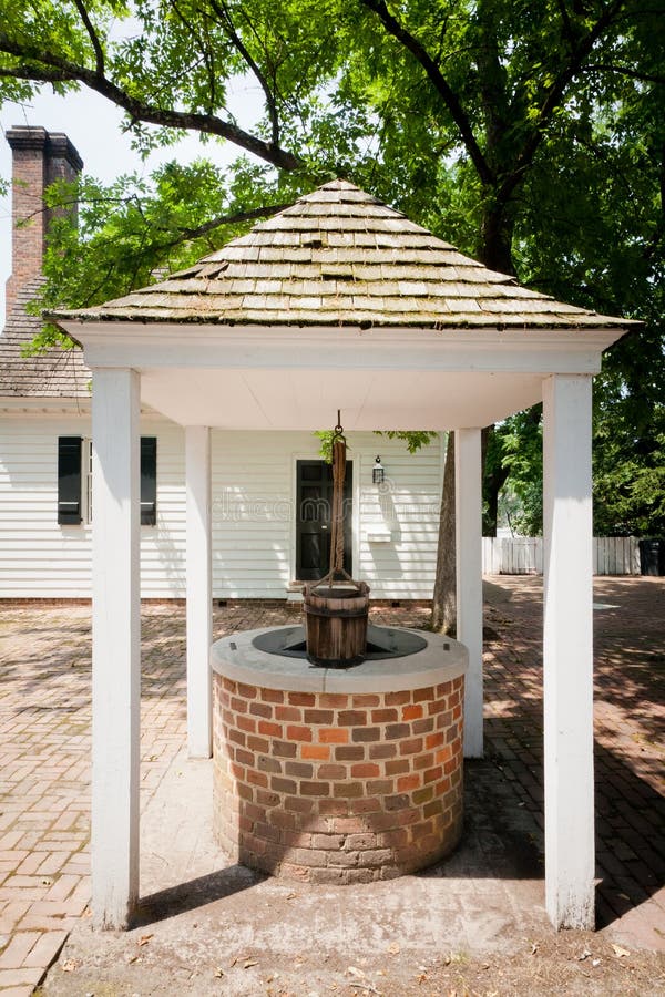 Colonial water well stock photo. Image of well, rope - 20415044