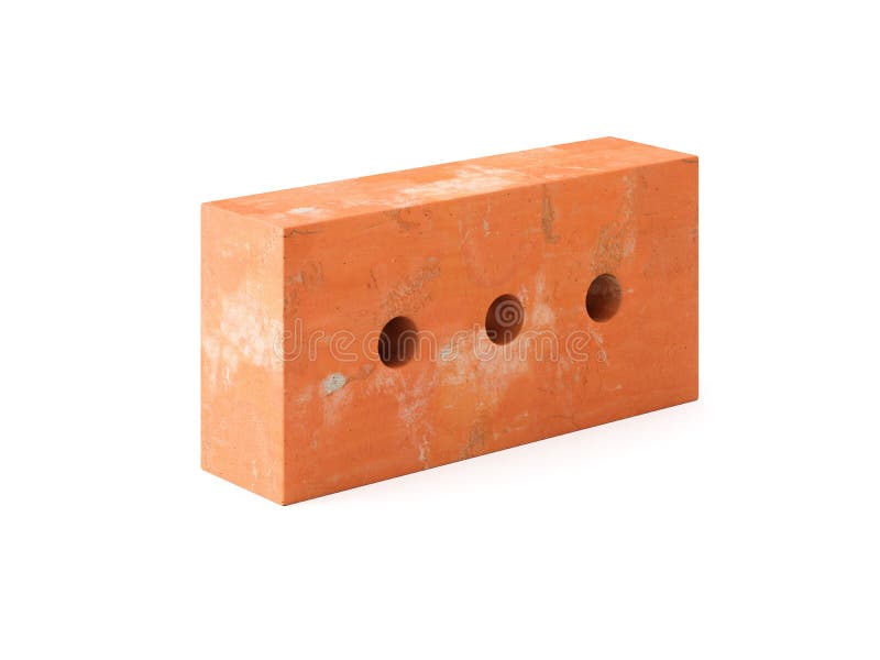 Brick on white background stock illustration. Illustration of shot ...