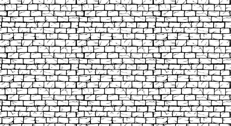 Brick White Wall Seamless Pattern, Old Rectangle Bricks for Poster on ...