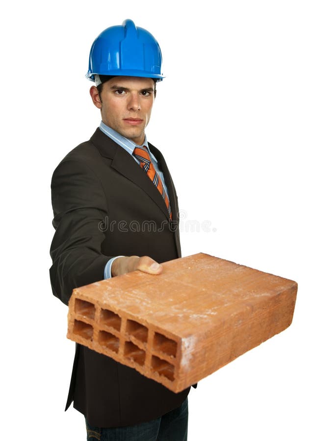Brick stock image. Image of handsome, portrait, male - 33925521