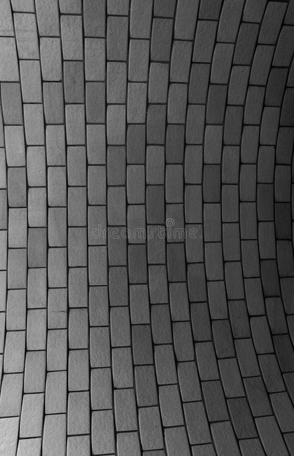 Bricked Concave Surface Black and White Photo for Vertical Background ...