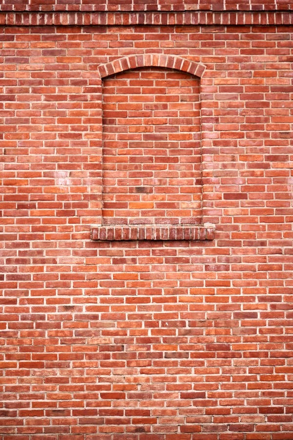 Bricked-up Window in the Wall of a Old House. Stock Photo - Image of ...