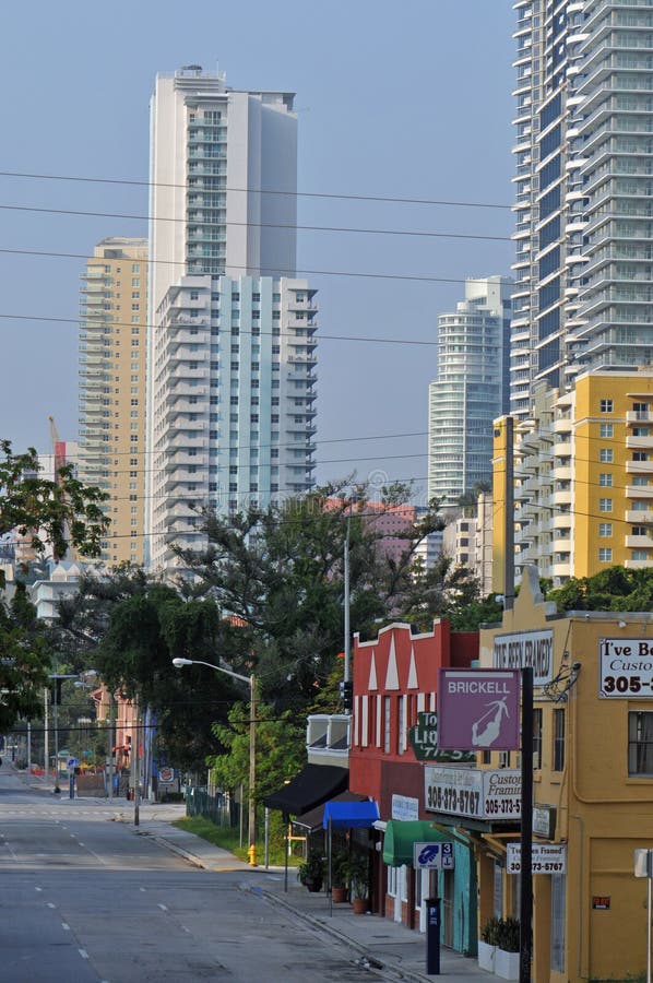 Brickell Area Downtown Miami Editorial Image - Image of purpose ...