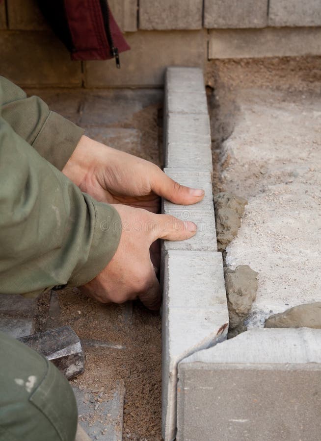 Bricklayer stock image. Image of bricklaying, plaster - 16460487