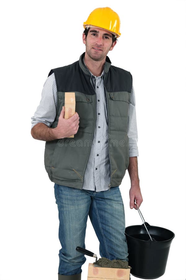 Bricklayer stock photo. Image of house, manual, activity - 28010126
