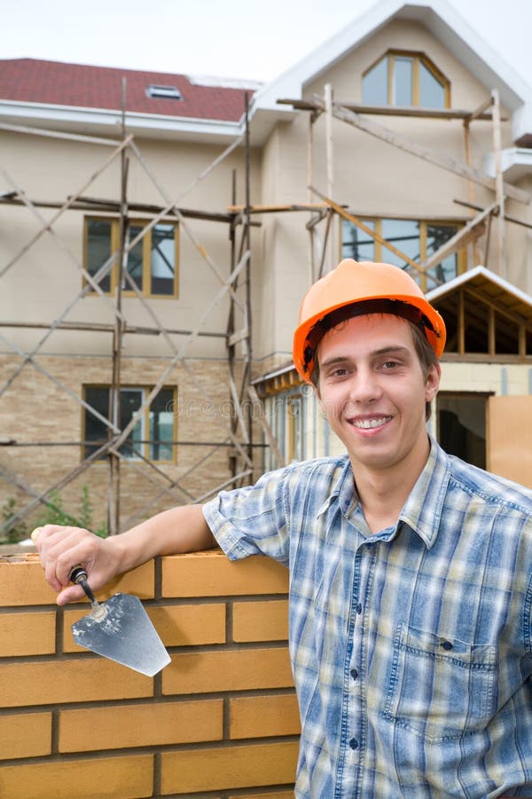Bricklayer stock image. Image of issues, house, frame - 3237701