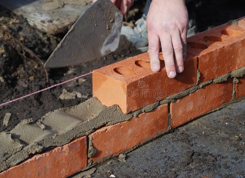 Bricklayer stock image. Image of architecture, installing - 30646015