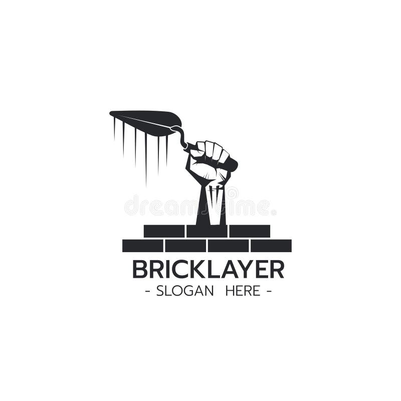 Bricklayer Logo Template Vector Illustration Stock Vector ...