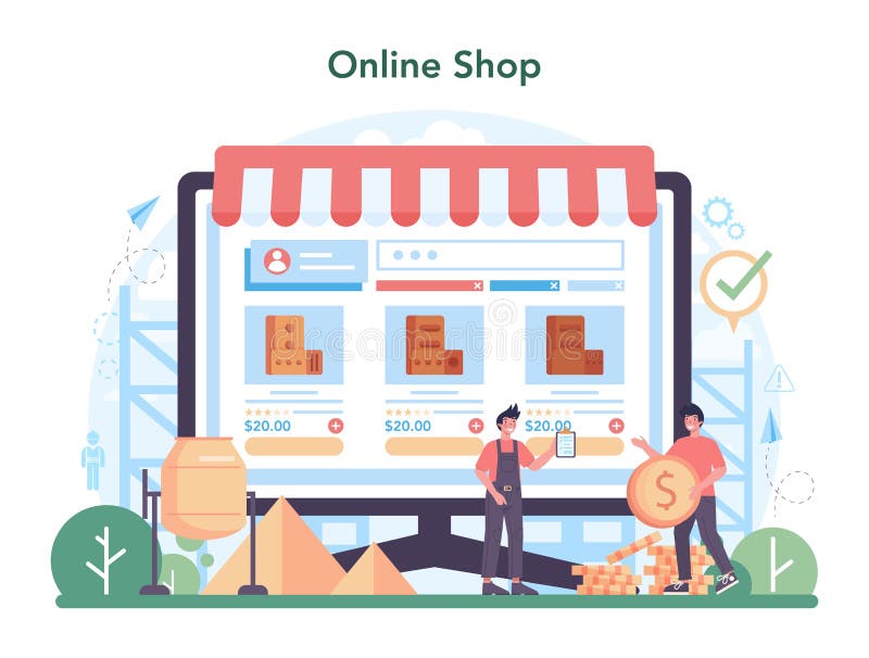 Bricklayer Online Service or Platform. Professional Builder ...