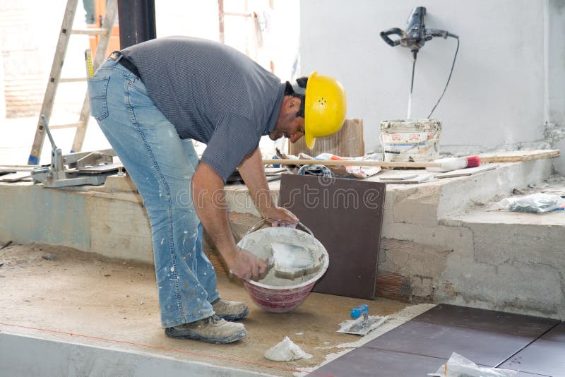 Bricklayer stock photo. Image of construction, architecture - 35691952