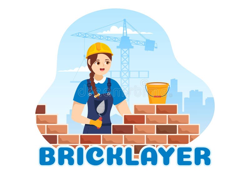 Laying Bricks Clipart