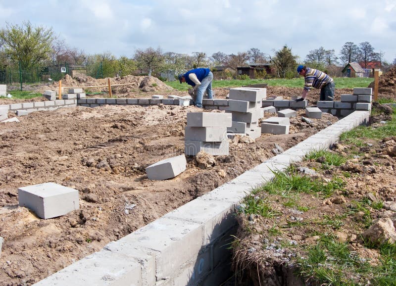 Building laying wall stock photo. Image of details, tool - 19457960