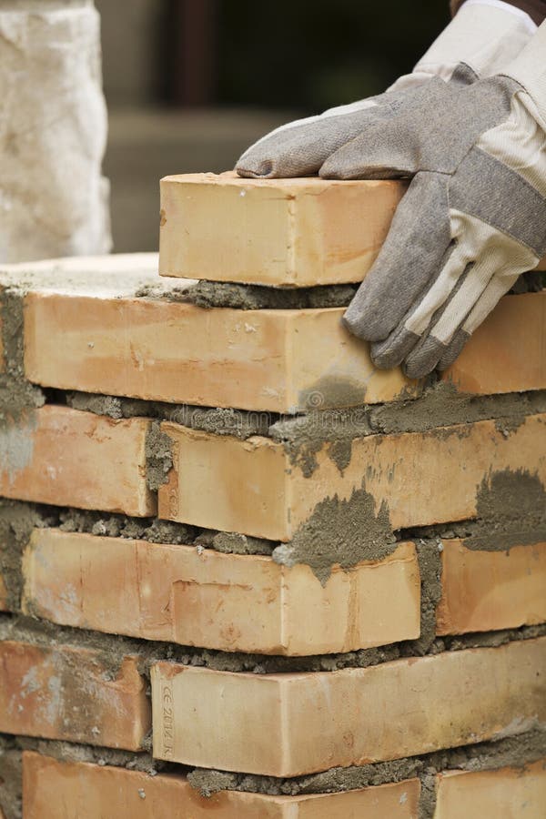 Fresh build the brick wall stock photo. Image of building - 51708094