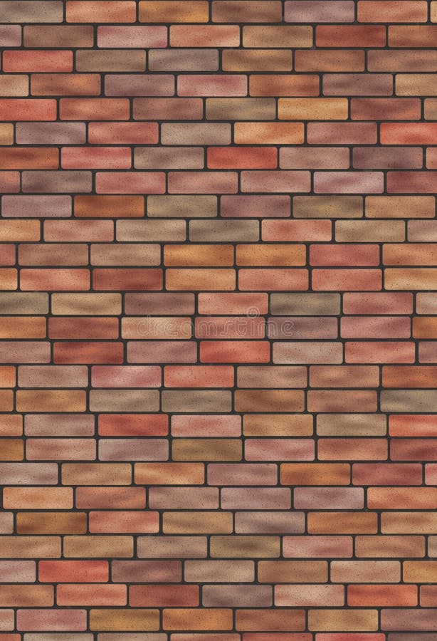 Clay Brick Wall Seamless Texture Stock Image - Image of apartment ...