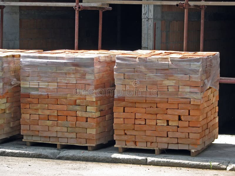 Red Brick Concrete Rubble Pile Isolated White Stock Photos - Free ...